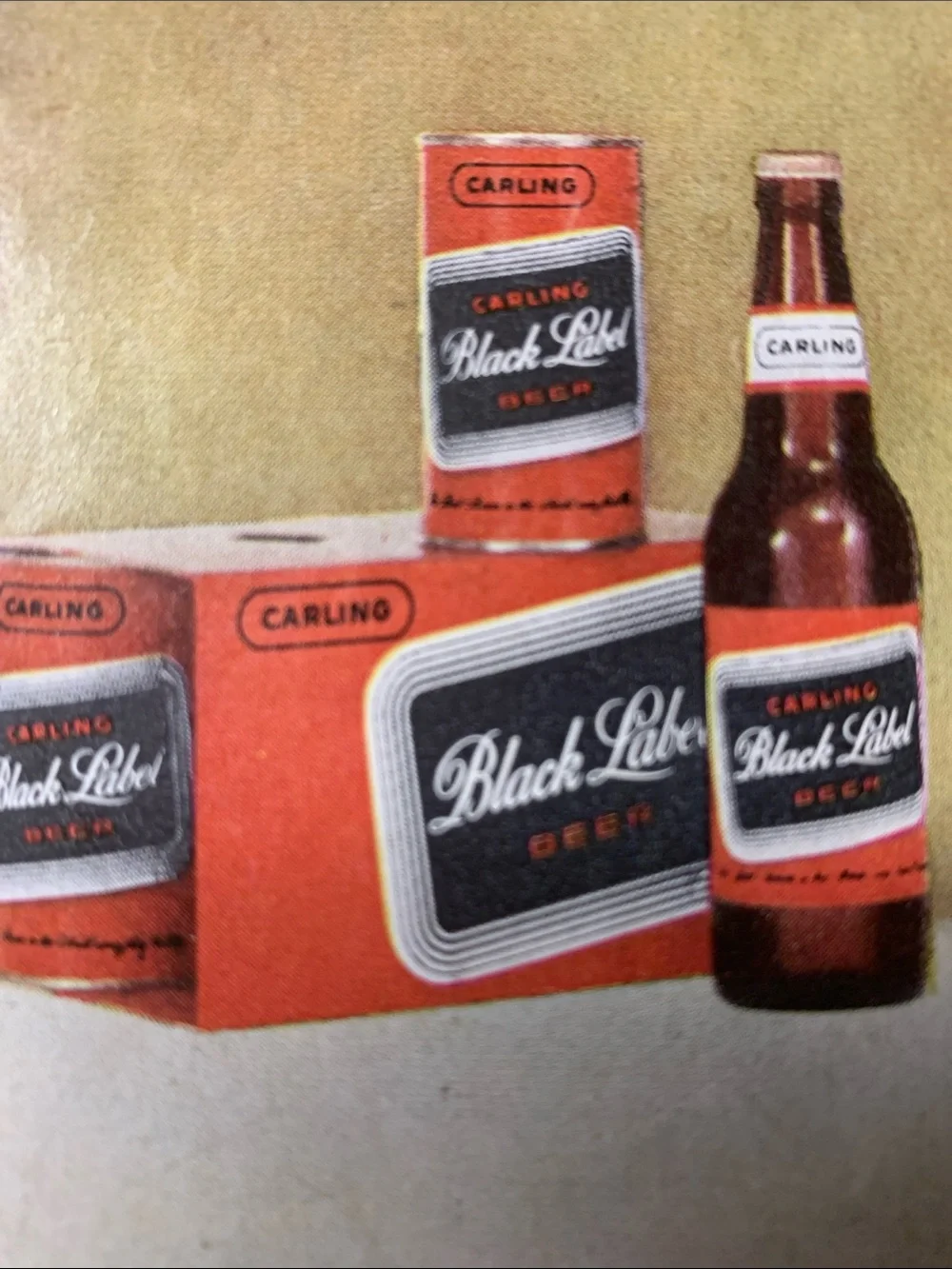 Carling Black Label Beer | Wall Decor | Black Label Beer Vintage ...